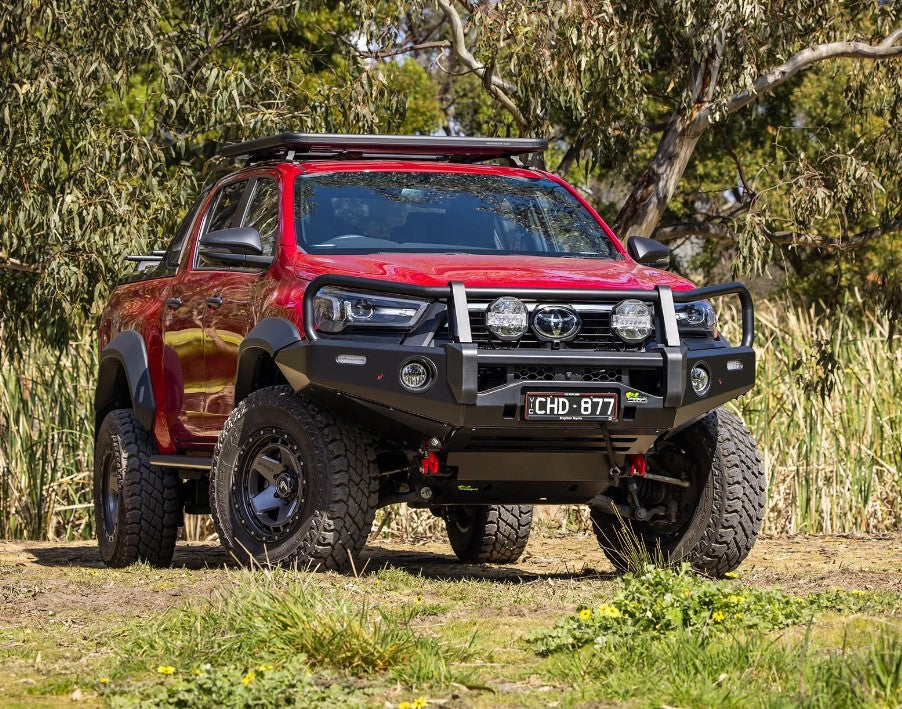 Commercial Deluxe Bull Bar to Suit Toyota Hilux N80 Rogue Wide Body 8 ...