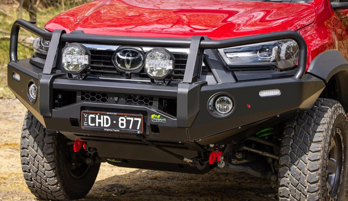 Commercial Deluxe Bull Bar to Suit Toyota Hilux N80 Rogue Wide Body 8 ...